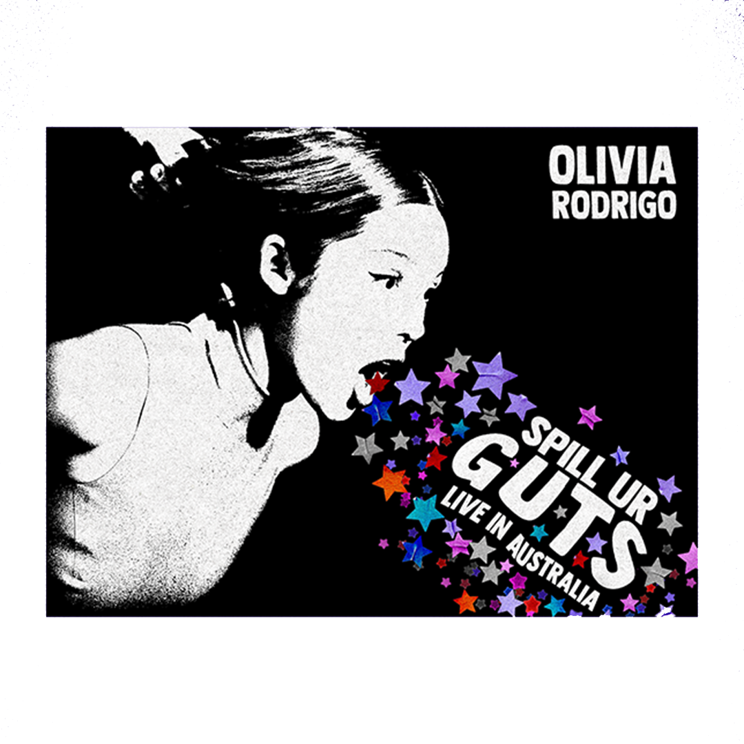 Olivia Rodrigo - GUTS tour Australia admat poster by Olivia Rodrigo ...