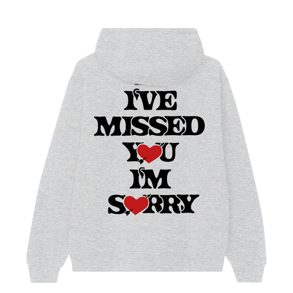 Gracie Abrams - i've missed you, i'm sorry heather gray hoodie by ...
